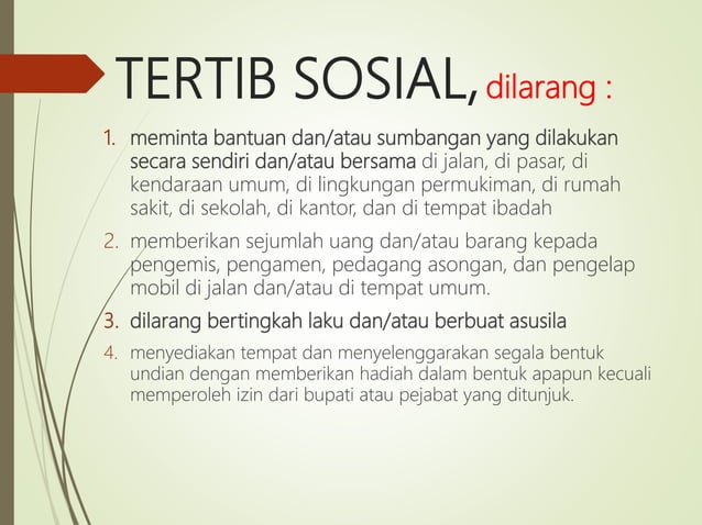 Perda Ketentraman dan Ketertiban | PPTX