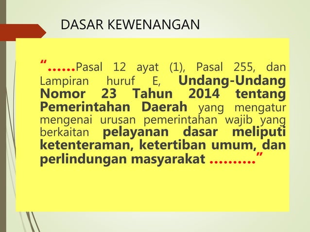 Perda Ketentraman dan Ketertiban | PPTX