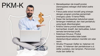 Sosialisasi Program Kreativitas Mahasiswa (PKM) 2026: Panduan, Tema ...