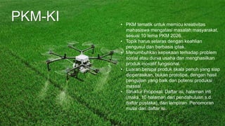 Sosialisasi Program Kreativitas Mahasiswa (PKM) 2026: Panduan, Tema ...