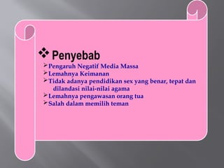 Materi SOSIALISASI Seks Bebas PADA REMAJA | PPTX