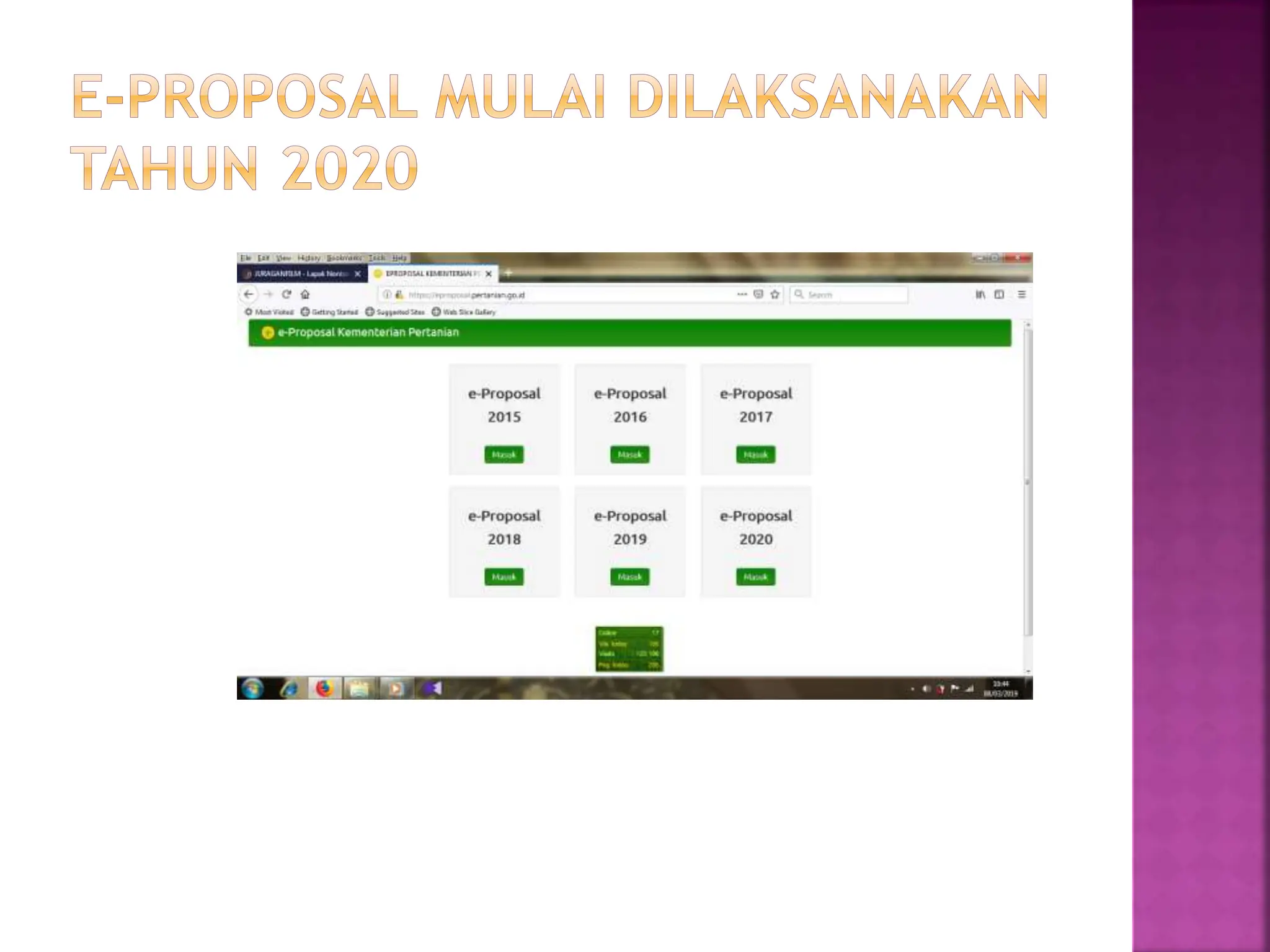 Materi Sosisalisasi Eproposal.pptx | Free Download
