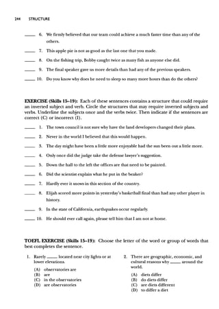 Materi STRUCTURE & WRITTEN EXPRESSION TOEFL (Deborah_Phillips_Longman Complete Course for the ...