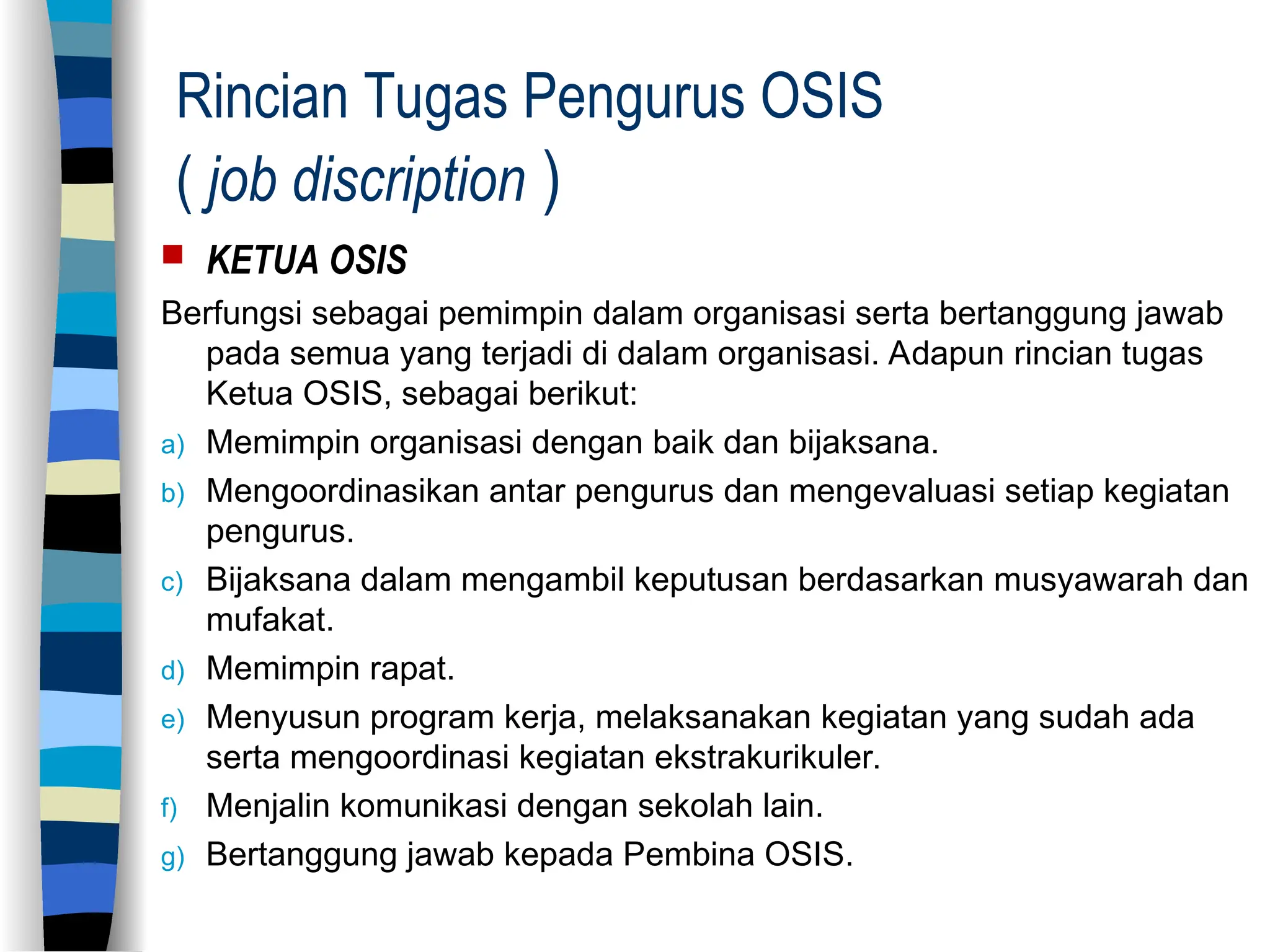 Pengenalan Susunan Struktur Osis di Sekolah.ppt