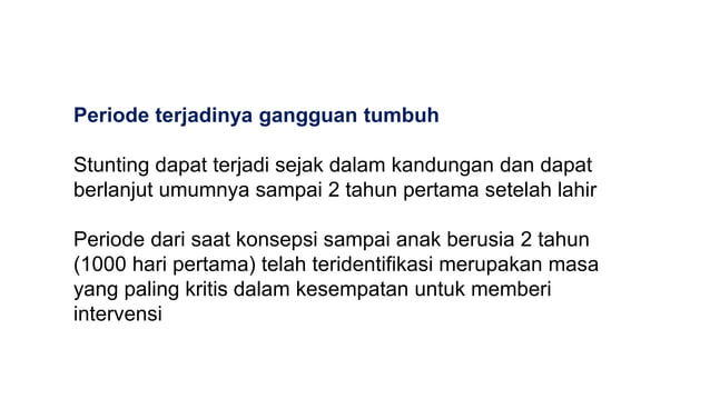 Materi tentang stunting anak anak dan cara mencegahnya | PPT