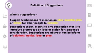 Materi suggestions bahasa inggris kelas xi | PPTX