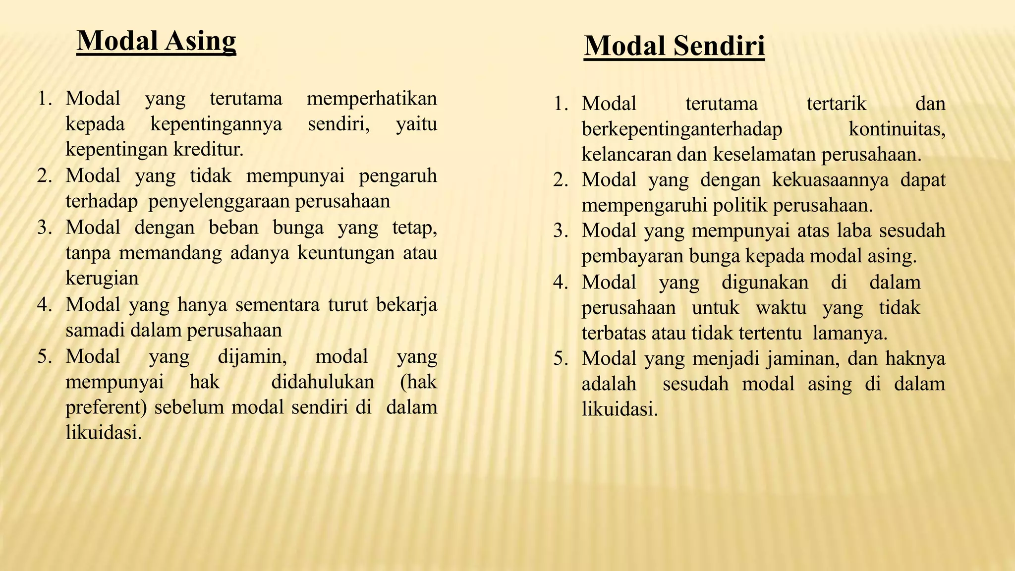 Materi sumber sumber penawaran modal - kelompok 4 | PPTX