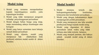 Materi sumber sumber penawaran modal - kelompok 4 | PPTX