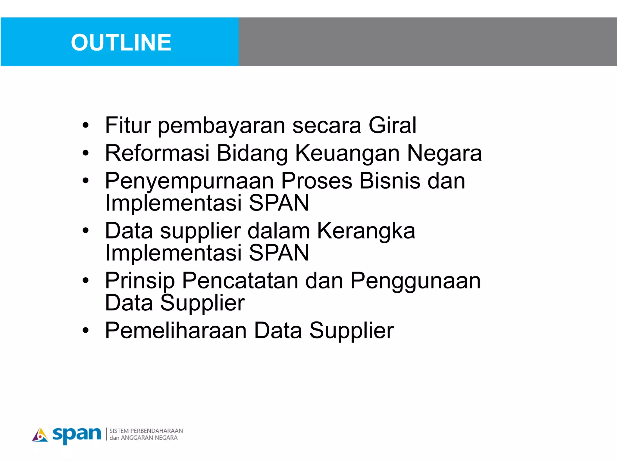 Materi supplier SPAN | PPTX