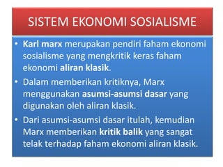 Materi syariah sistem ekonomi sosialisme Sistem Ekonomi Islam Khilafah | PPT