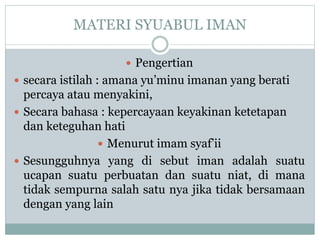 MATERI SYUABUL IMAN PPT AMILUDIN DOC.pptx