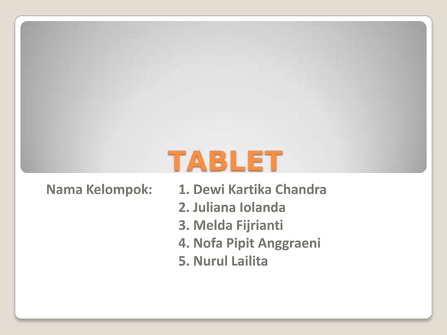 TABLET | PPTX