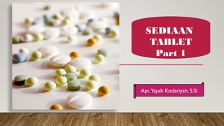 MATERI TABLET (bagian 1) : definisi, bentuk, komponen dan jenis tablet ...