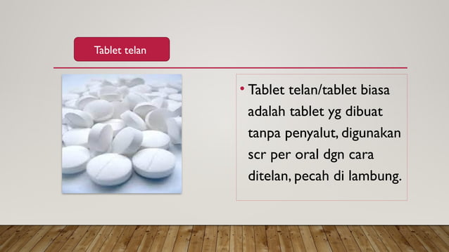MATERI TABLET (bagian 1) : definisi, bentuk, komponen dan jenis tablet ...
