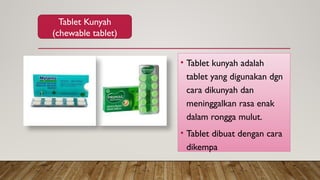 MATERI TABLET (bagian 1) : definisi, bentuk, komponen dan jenis tablet ...