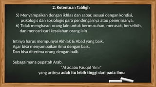 Materi tabligh & dakwah , belajar ceramah (Ust. KIM).pptx