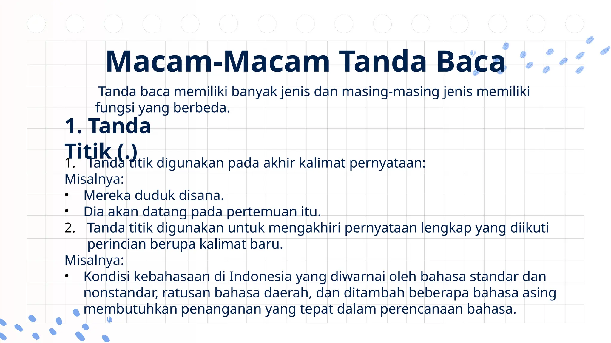 Materi Tanda Baca_Pertemuan 7_Bahasa Indonesia | PPTX