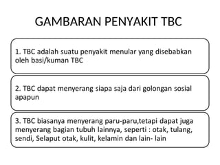 Materi TENTANG PENYAKIT TBC ............. | PPT