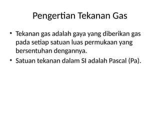 Tekanan padat,cair dan gas kelas 9 sekolah menengah pertama | PPTX