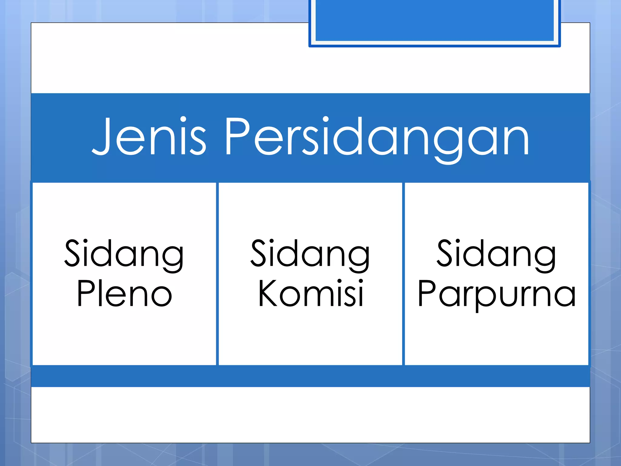Materi teknik persidangan dalam organisasi | PDF