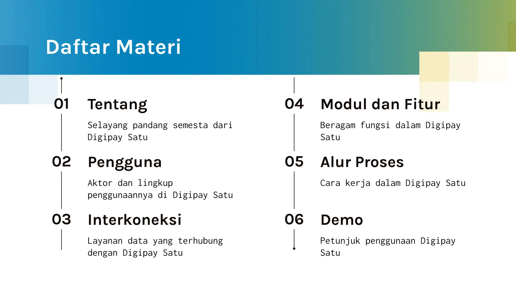 Materi Teknis Digipay Satu Dari Untuk Bahan Pembelajaran | PDF