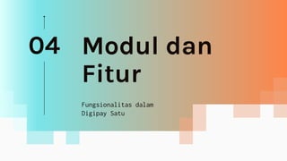 Materi Teknis Digipay Satu Dari Untuk Bahan Pembelajaran | PDF