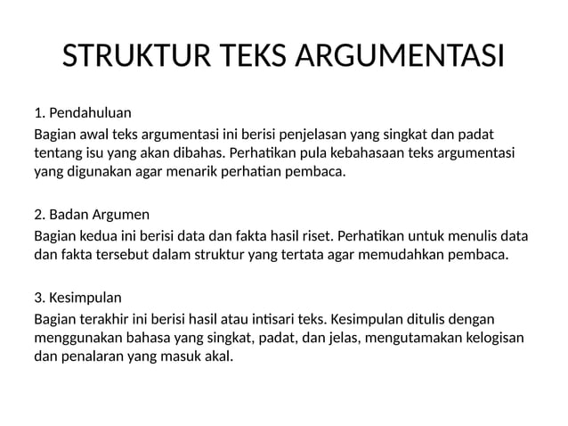 MATERI TEKS ARGUMENTASI kelas XI struktur.pptx