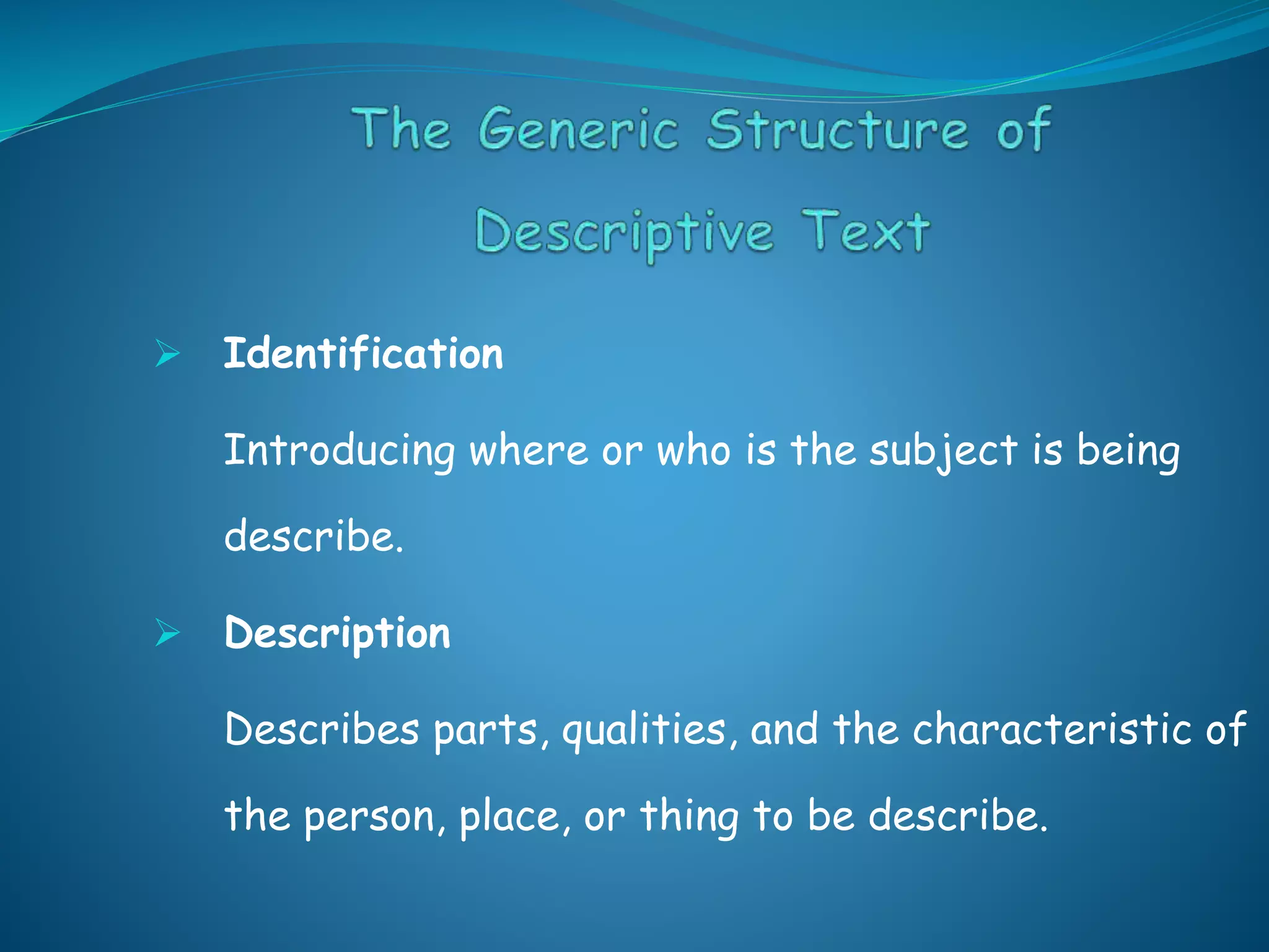 Materi teks deskriptif | PPTX