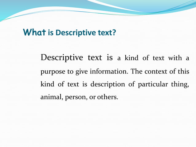 Materi teks deskriptif | PPT