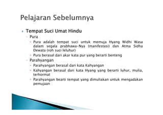 Materi tempat suci (pertemuan 2) | PDF