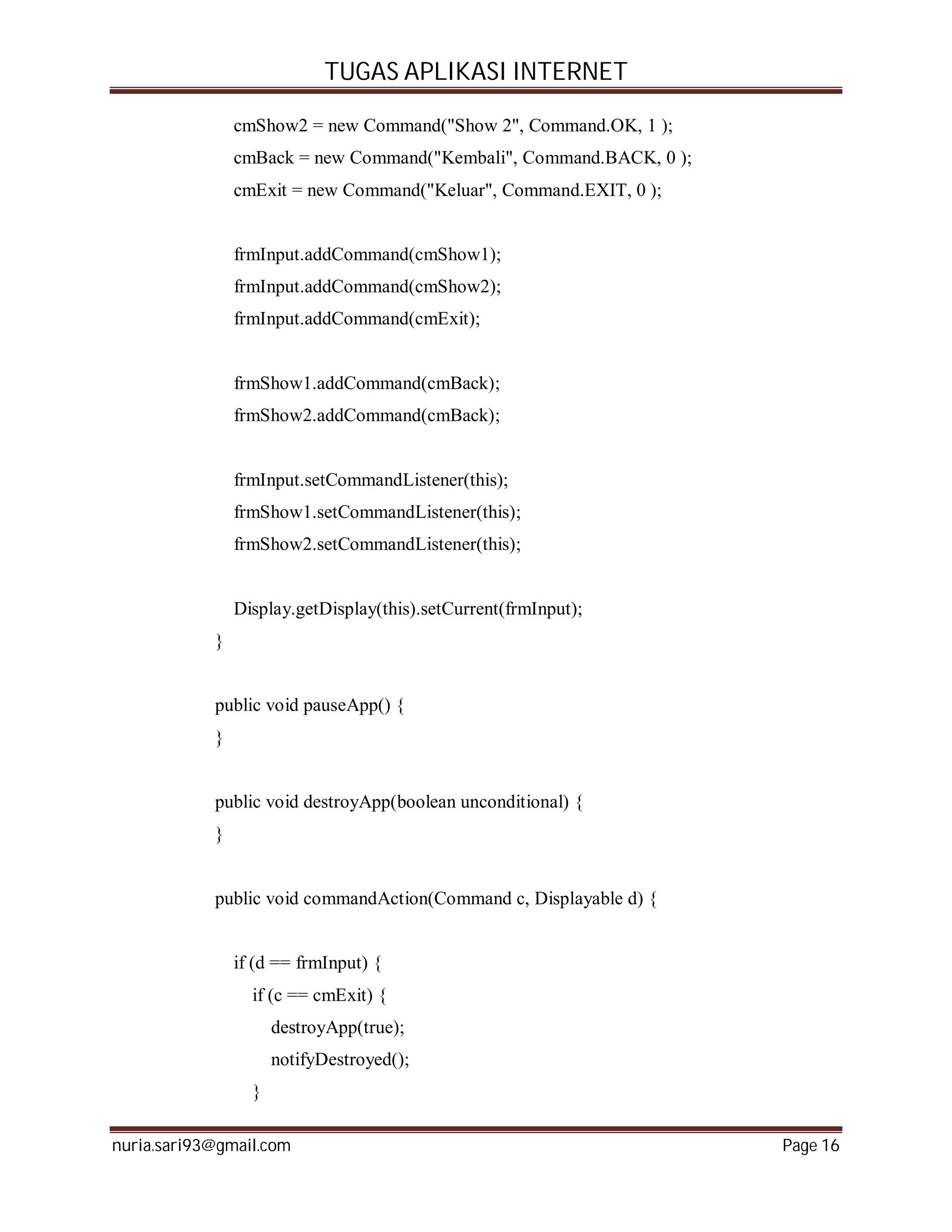 Materi tentang j2me | PDF