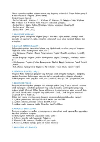 Materi tik kelas x semester 1 dan semester 2 bahan untuk rpp | PDF