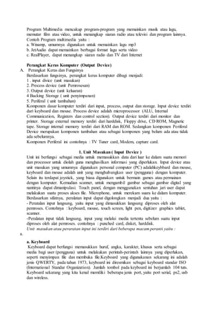 Materi tik kelas x semester 1 dan semester 2 bahan untuk rpp | PDF