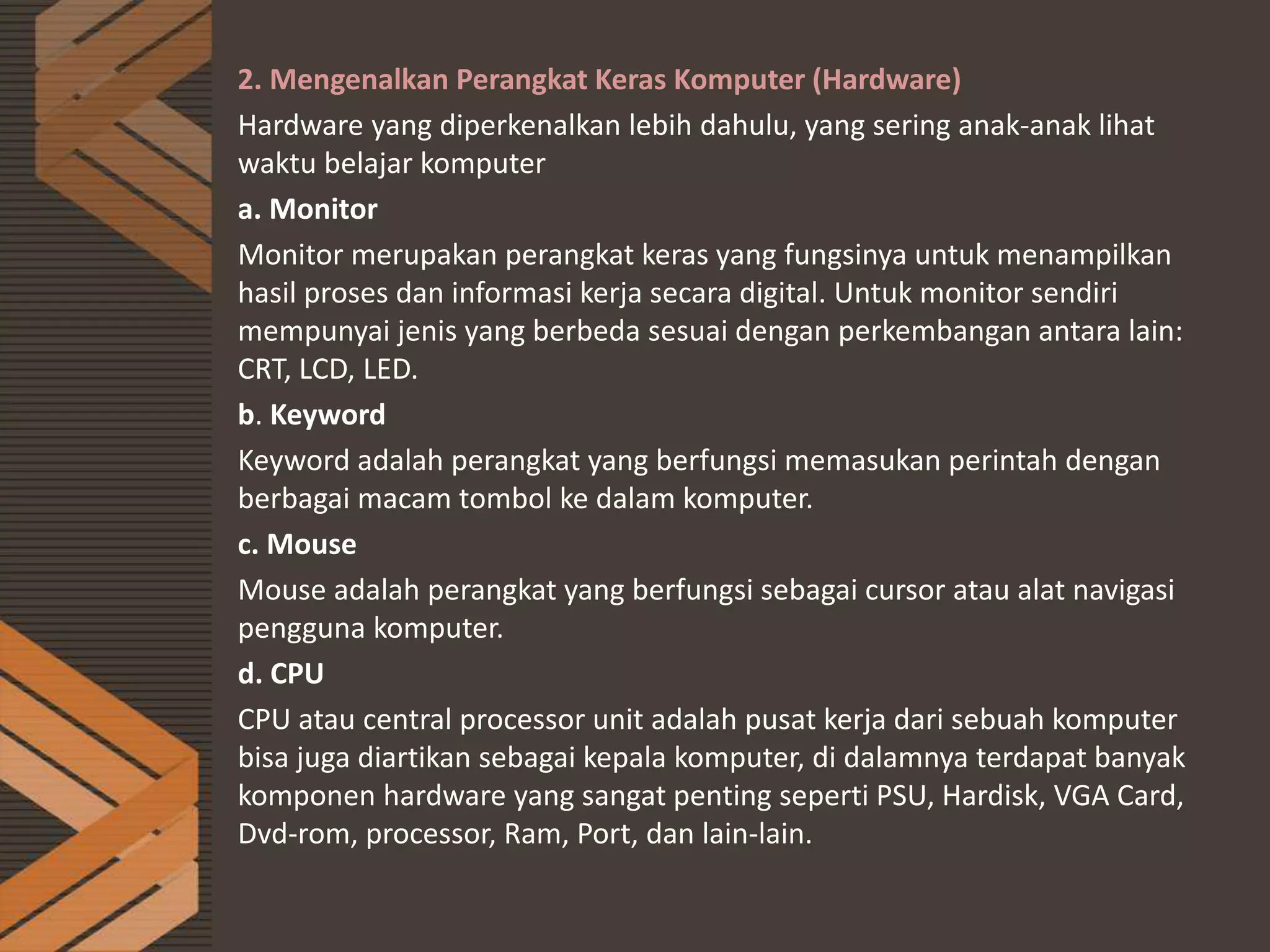 Materi tik untuk sd | PPTX