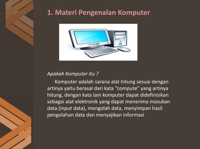 Materi tik untuk sd | PPTX