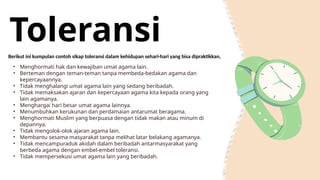 Materi menghargai perberdaan Toleransi Beragama .pptx