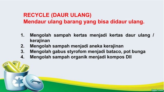 Materi TPS 3R Tempat Pengelolaan Sampah Reduse Reuse Recycle .pptx