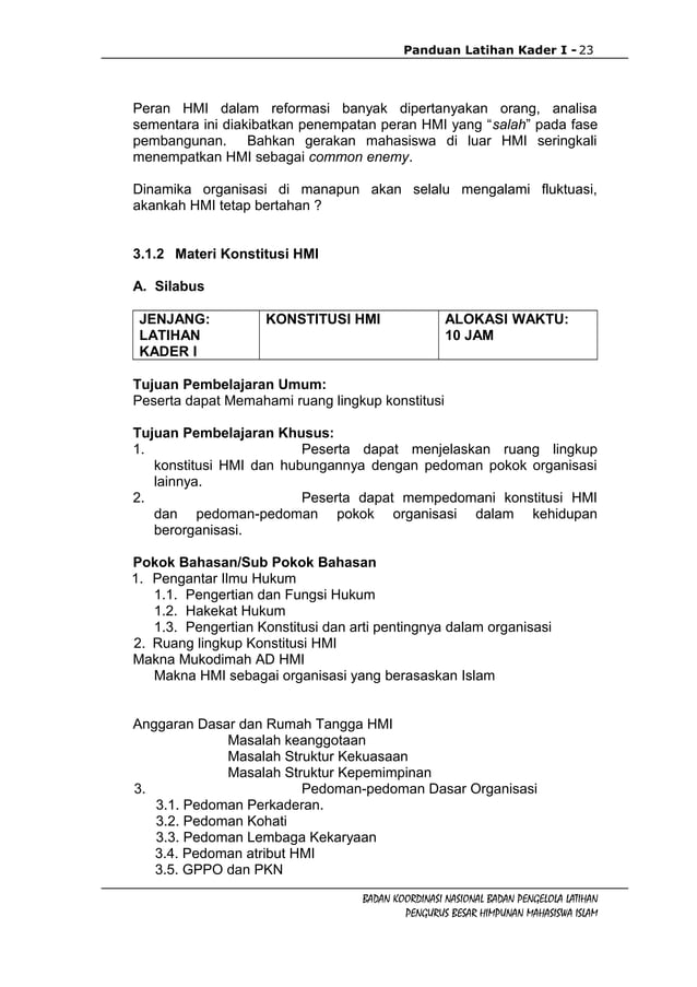 Materi training HMI | DOC