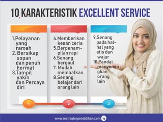 Materi training excellent service di dunia pendidikan | PDF