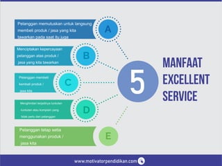Materi training excellent service di dunia pendidikan | PDF