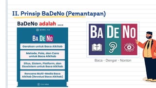 SABDA MLC: Training for Trainers BaDeNo | PPT