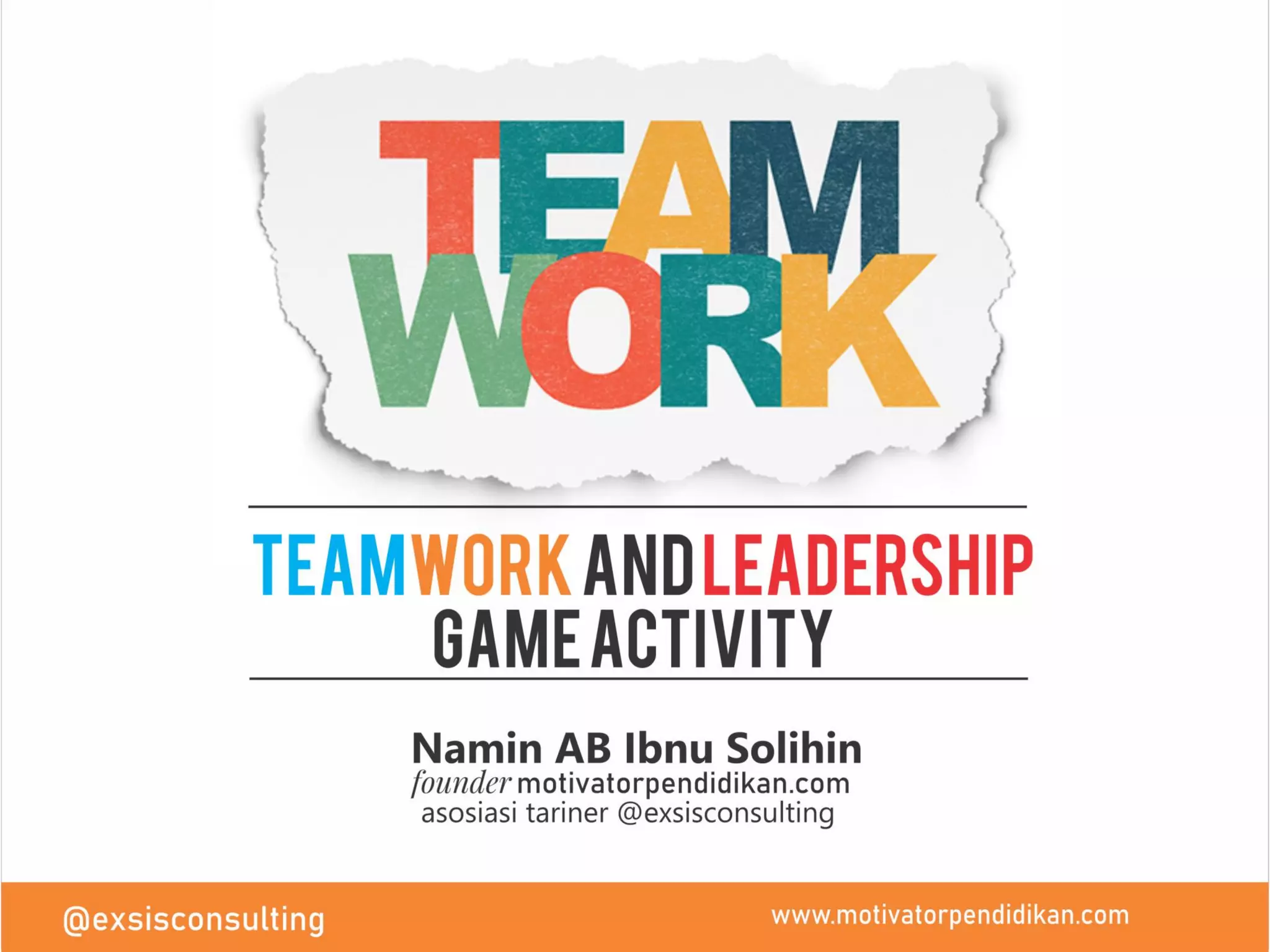 Materi training teamwork and leadership game acitivity | PDF