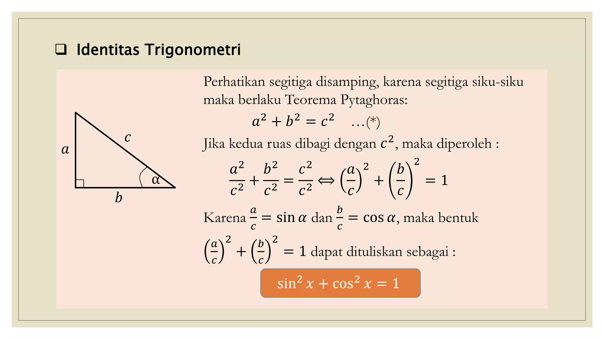 [Materi] trigonometri pertemuan 5 | PPTX
