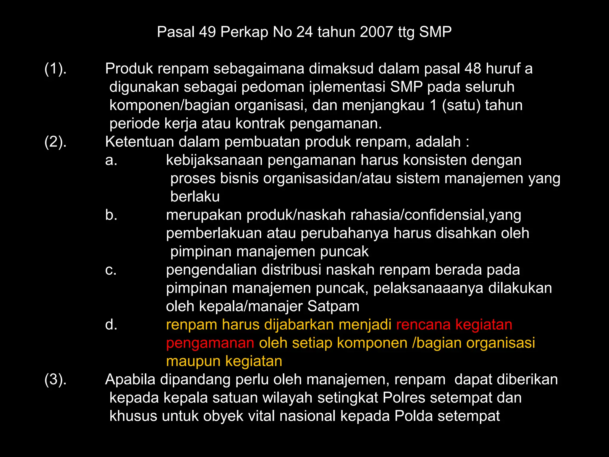 MATERI SECURITY TUGAS POKOK, FUNGSI dan PERANAN (TUPOKSIRAN) | PPTX