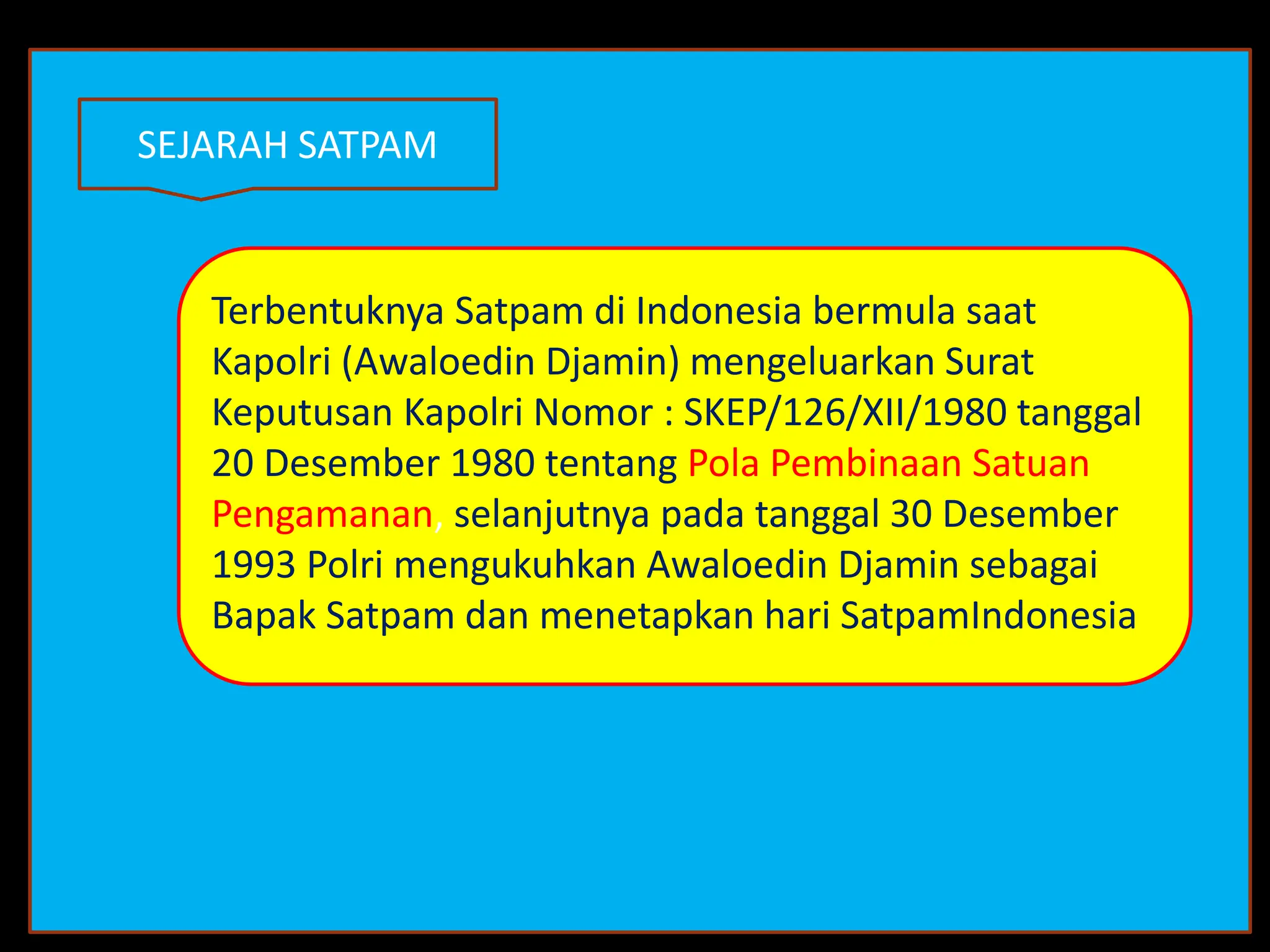 MATERI SECURITY TUGAS POKOK, FUNGSI dan PERANAN (TUPOKSIRAN) | PPTX