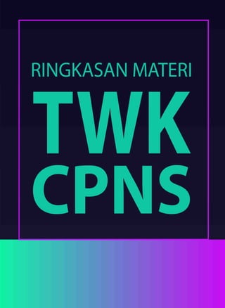 Materi twk cpns | PDF