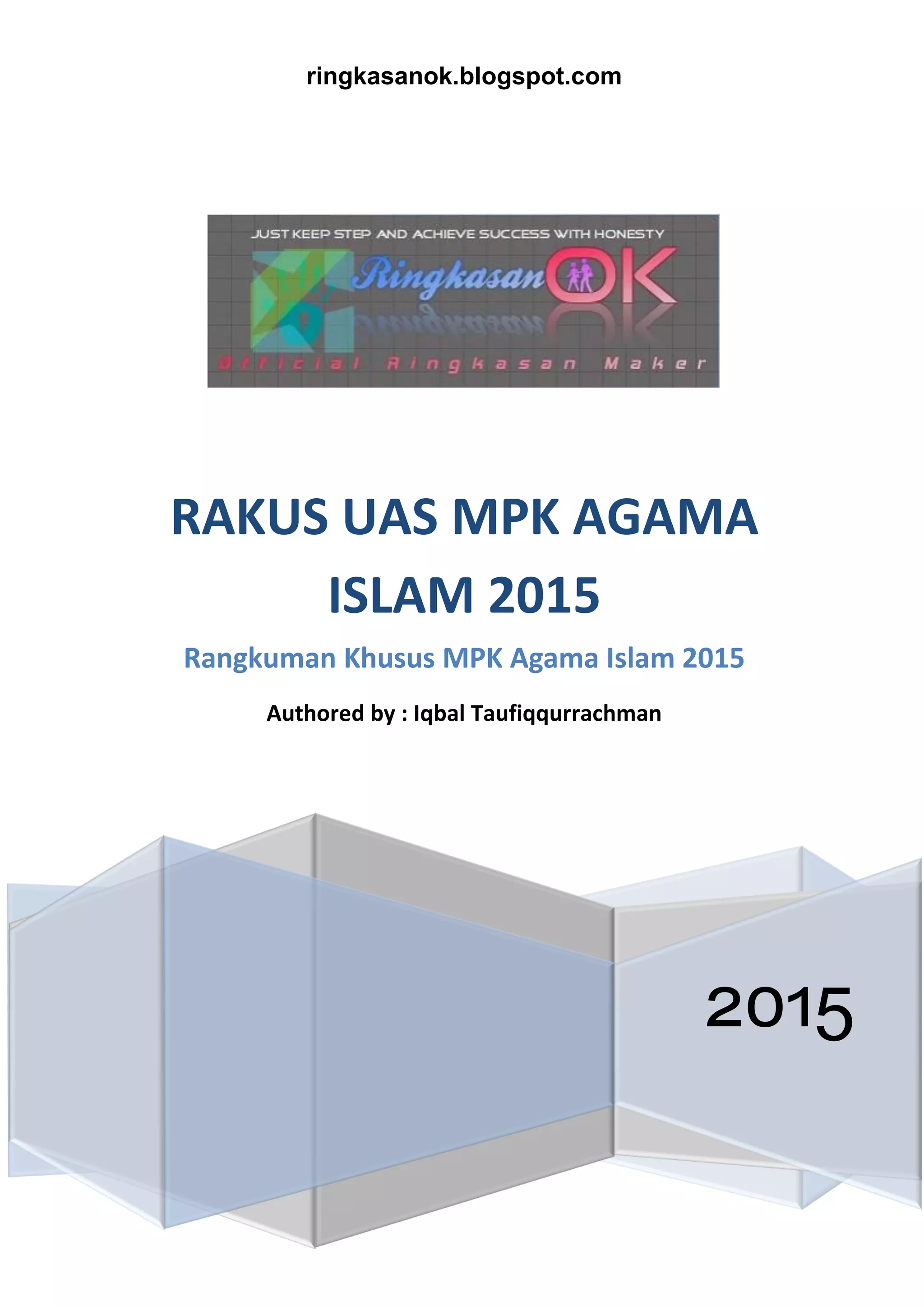 Rakus UAS MPK Agama Islam | PDF