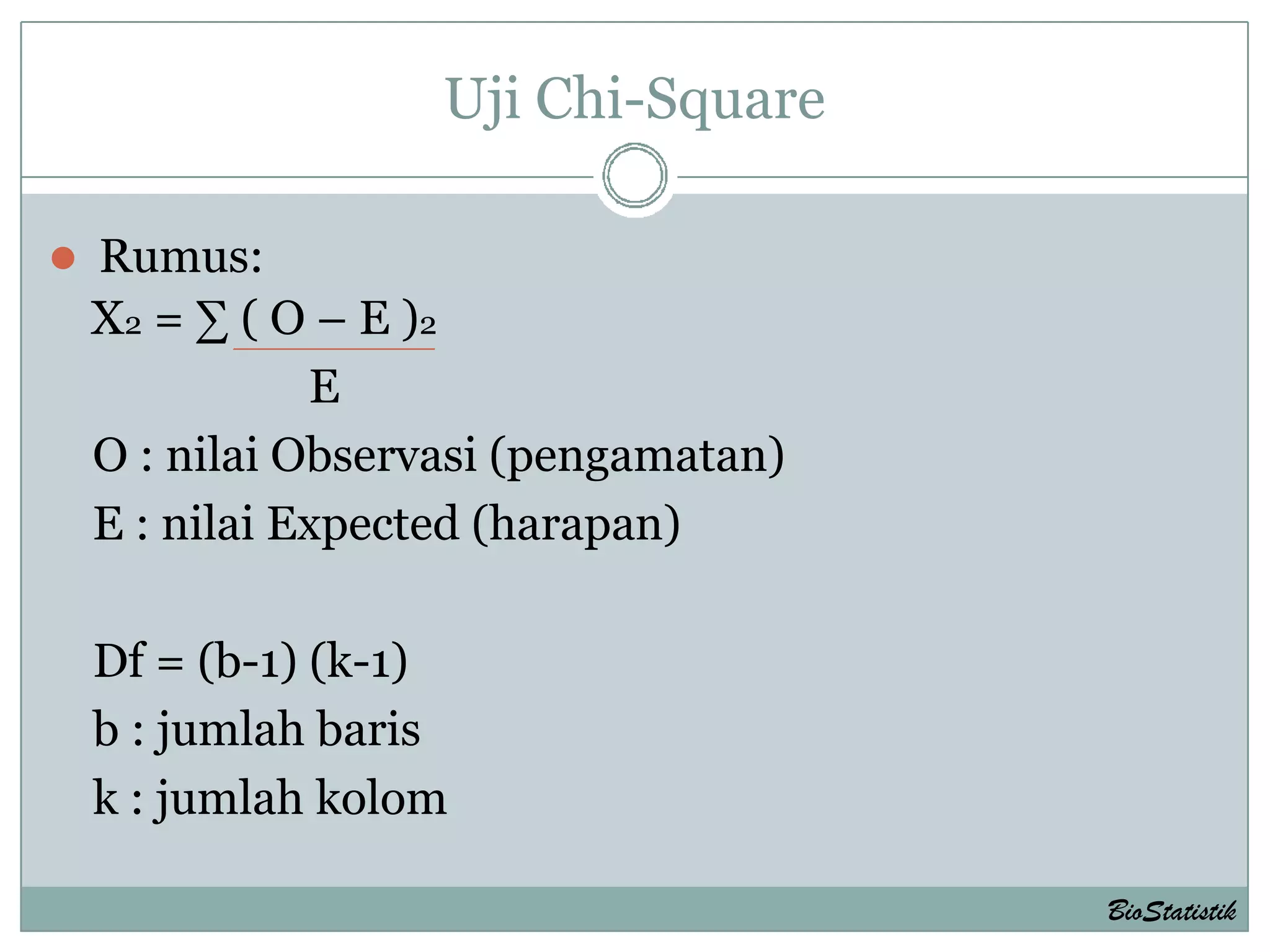 uji chi square secara manual dan spss | PPT