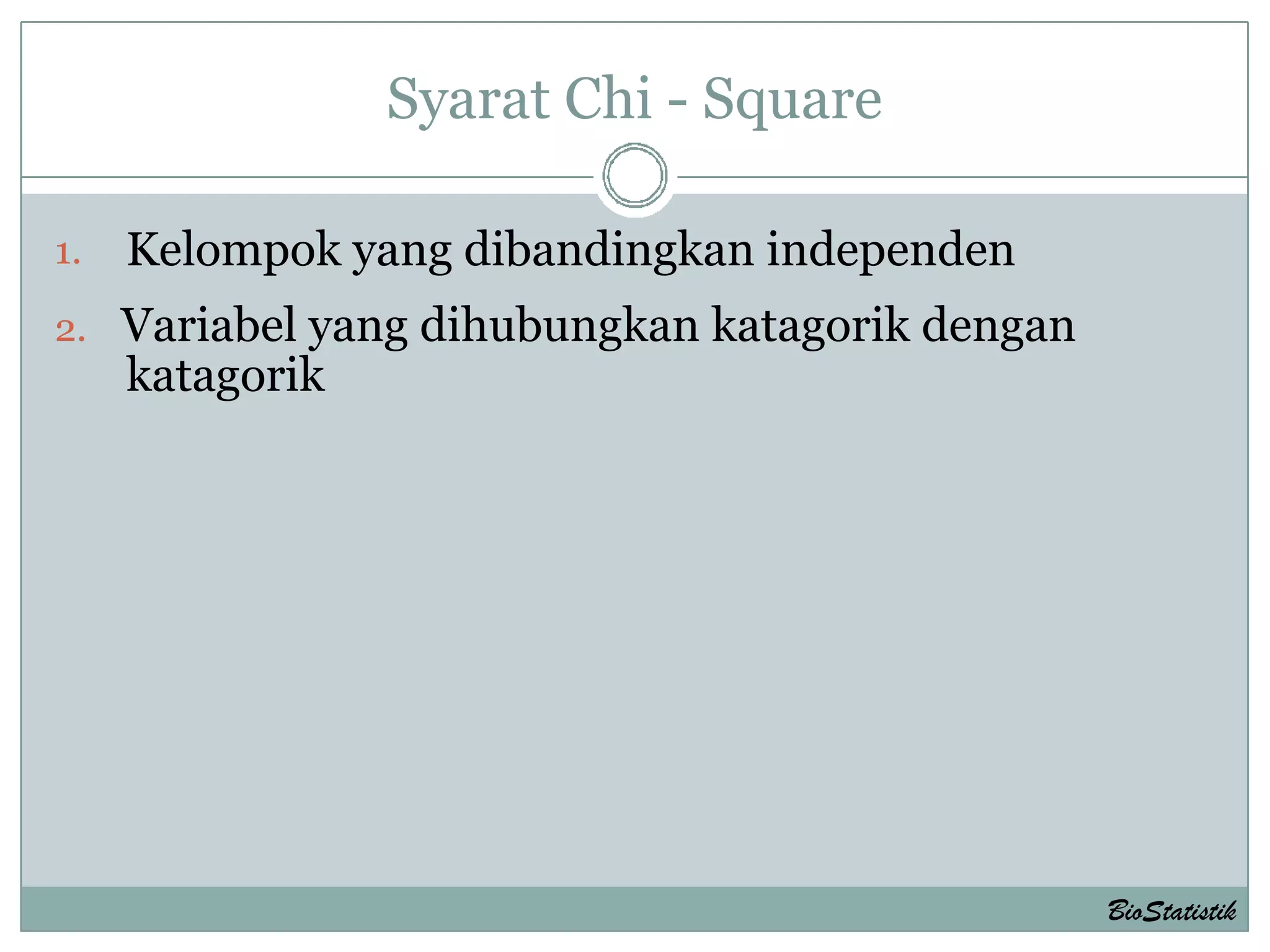 uji chi square secara manual dan spss | PPT