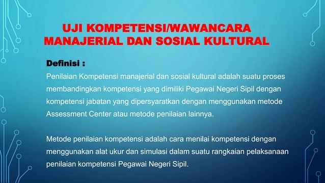 Materi Uji Kompetensi Manajerial Sosial Kultural | PPTX